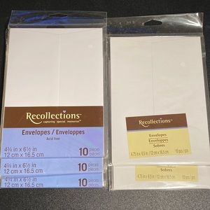 Recollections | Office | 5 Packs Of White Envelopes 5 Envelopes In ...
